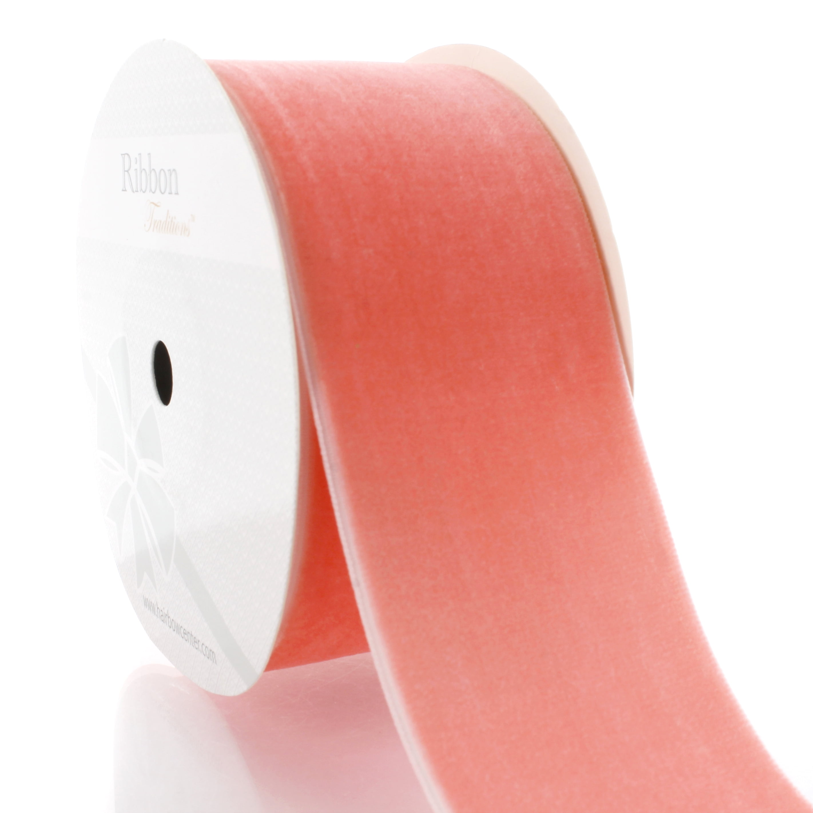 2" Velvet Ribbon 238 Light Coral 25 Yard - Walmart.com