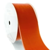 HBC Crafts Floral Colored 2" Velvet Ribbon in Burnt Orange - 5 Yards ...