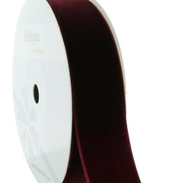 HBC 1" Red Velvet Ribbon 25 Yards - Perfect for Gift Crafts - Walmart.com