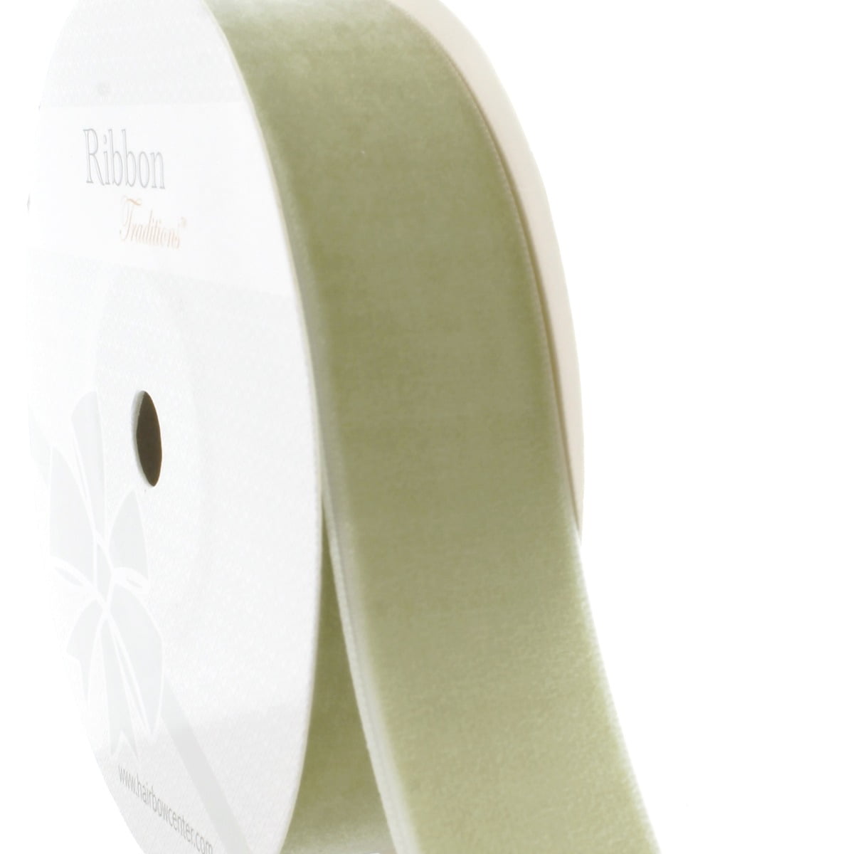 HBC 5/8" Nylon Velvet Ribbon in Rustic Sage - 25 Yards for Crafts ...