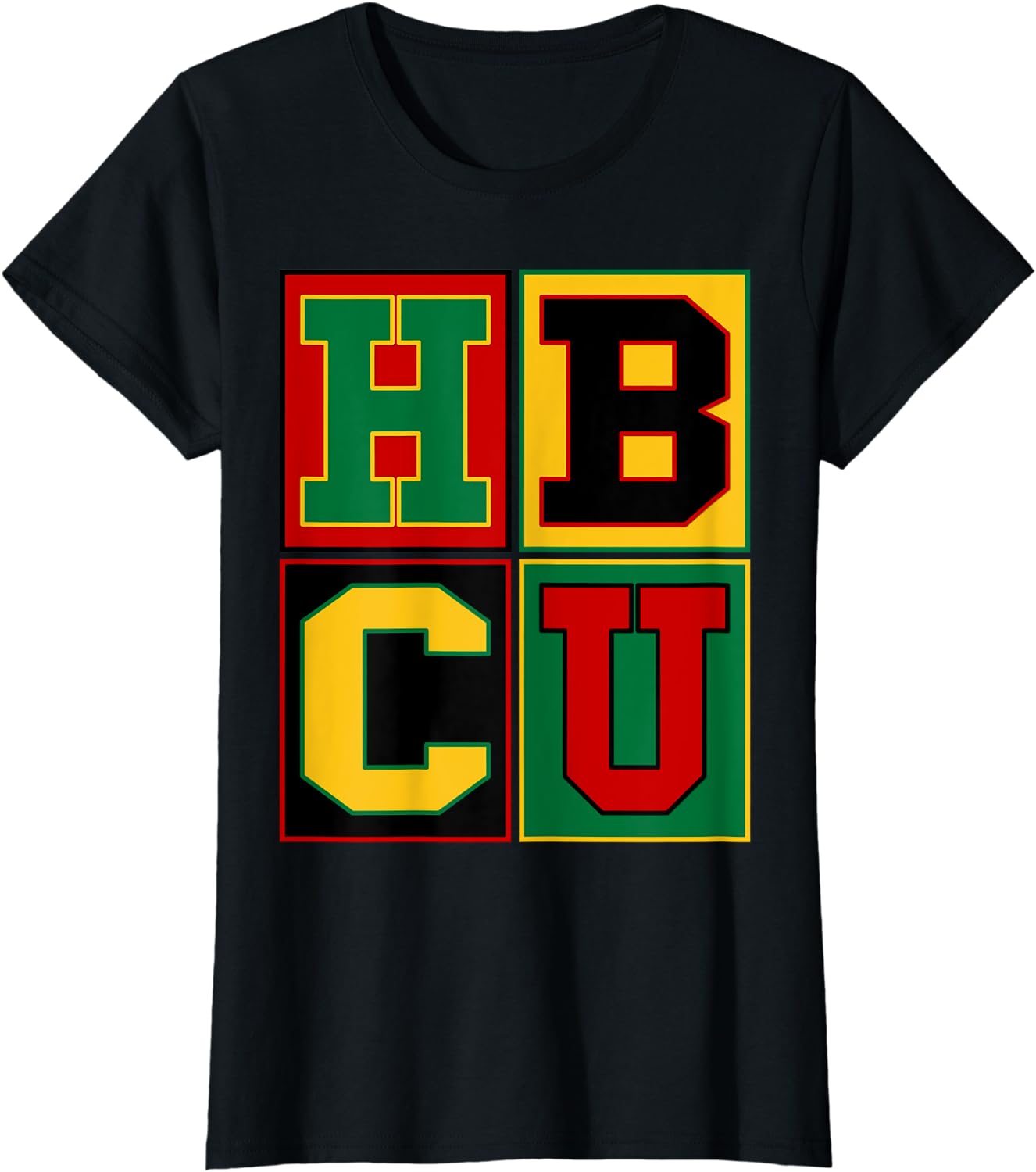 HBCU Block Letters Grads Alumni African American T-Shirt - Walmart.com