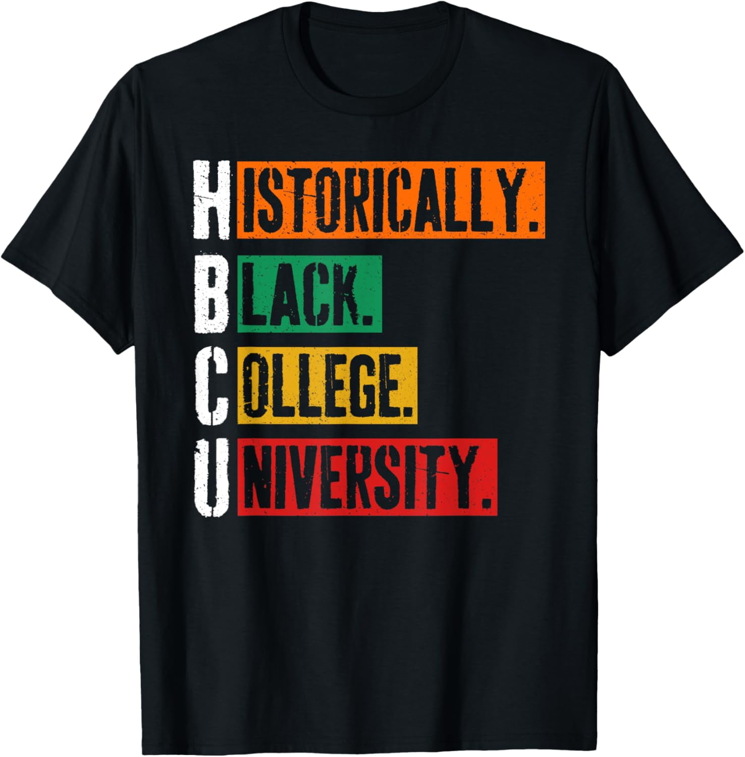 HBCU Historically Black College University Black History T-Shirt ...