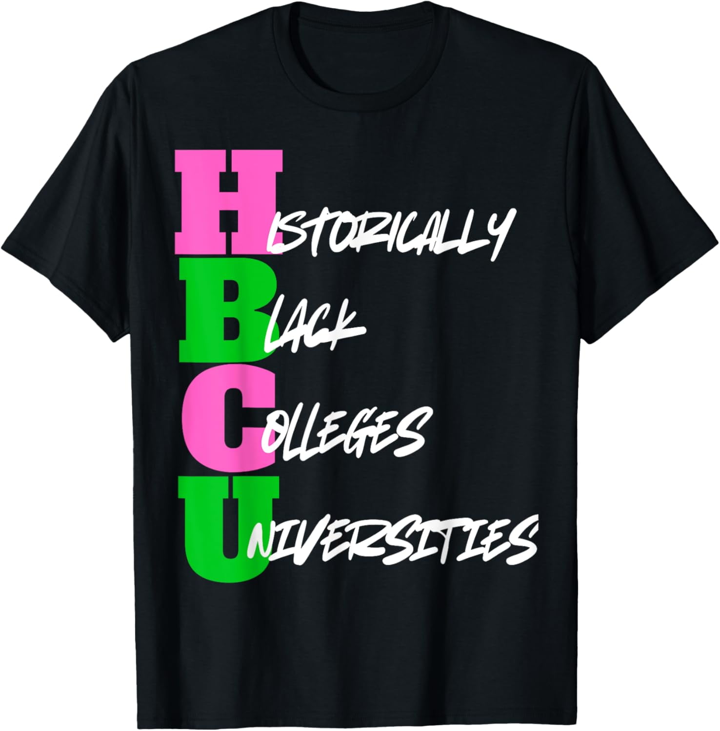 HBCU Pink And Green Historically Black College University T-Shirt - Walmart.com