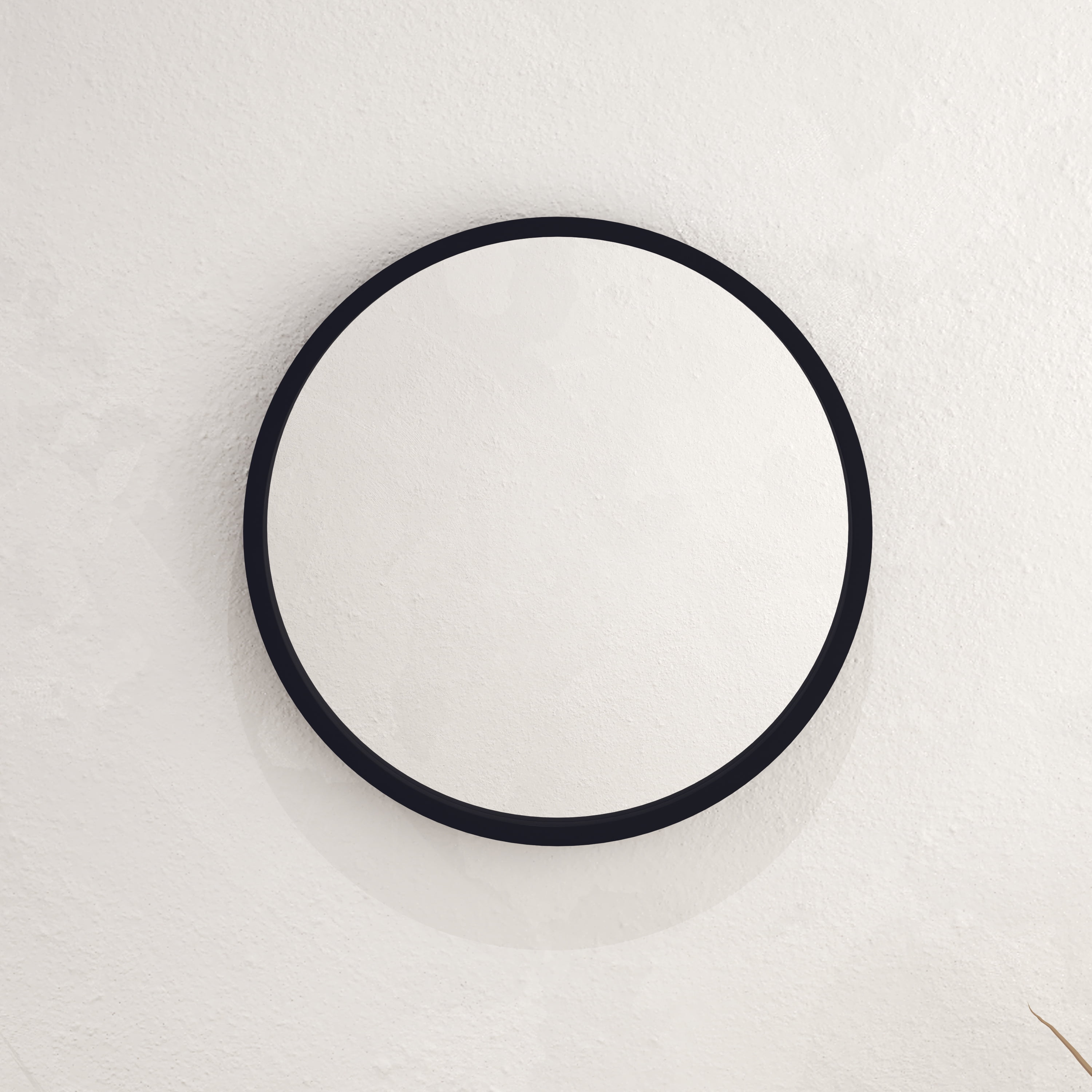 HBCY Creations Black Circle Wall Mirror 16 Inch Round Wall Mirror for ...