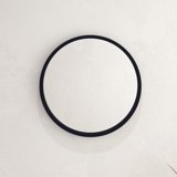 HBCY Creations Black Circle Wall Mirror 16 Inch Round Wall Mirror for ...