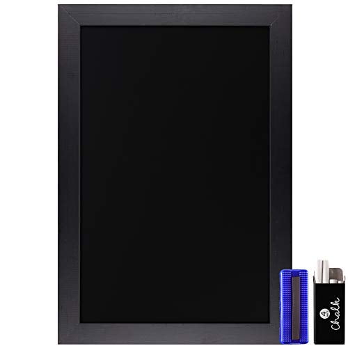 HBCY Creations Rustic Black Magnetic Wall Chalkboard, Extra Large Size ...