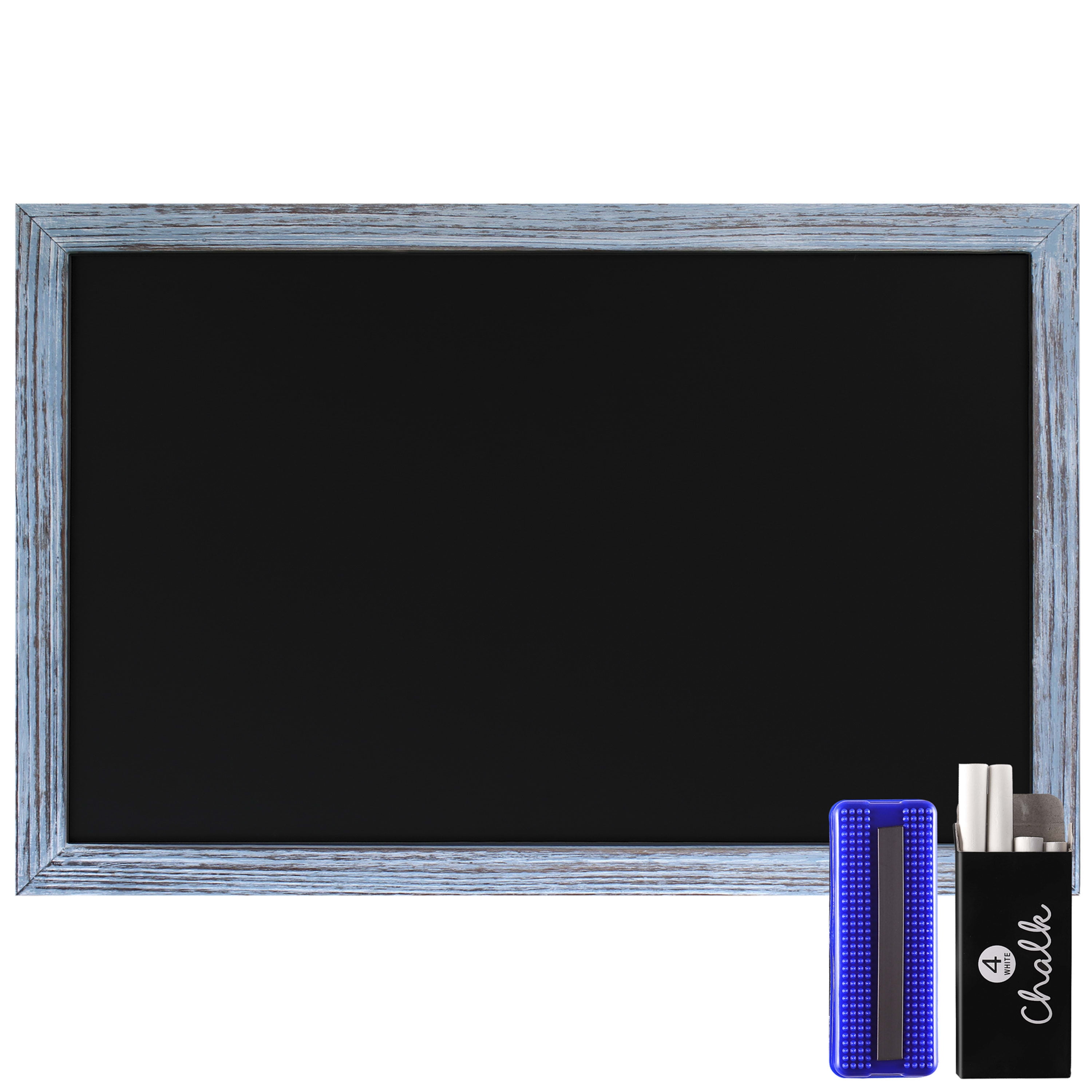 HBCY Creations Rustic Blue Magnetic Wall Chalkboard, Small 11" x 17 ...