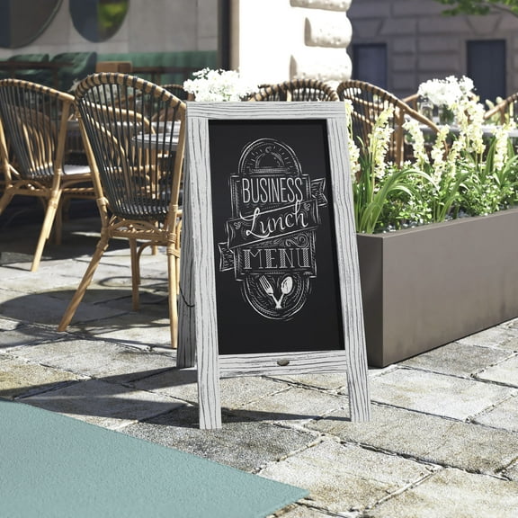 Magnetic Sandwich A-Frame Chalkboard Sign - 40 x 20 Inches, Large ...