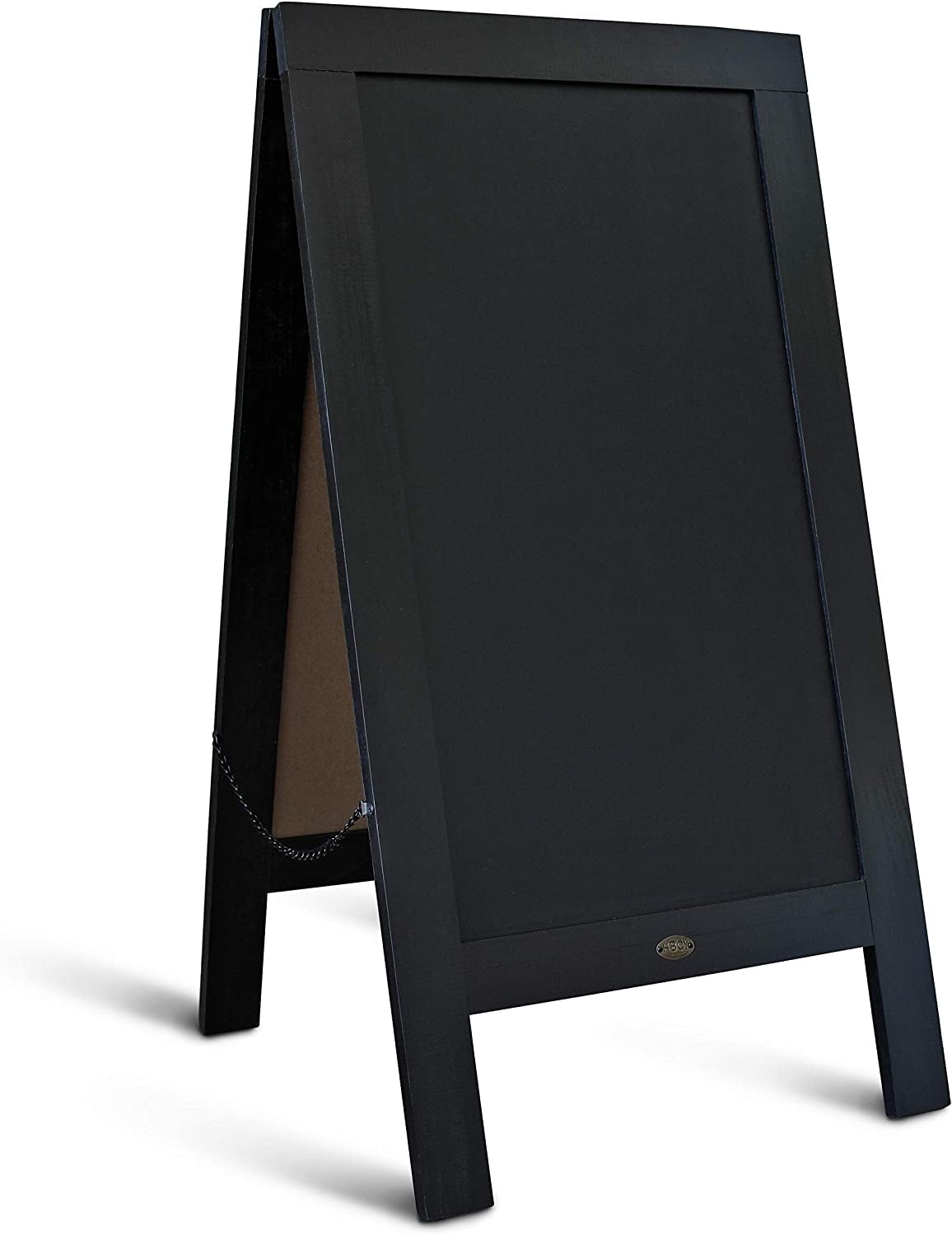 HBCY Creations Vintage Black Wooden A-Frame Two Sided Chalkboard ...