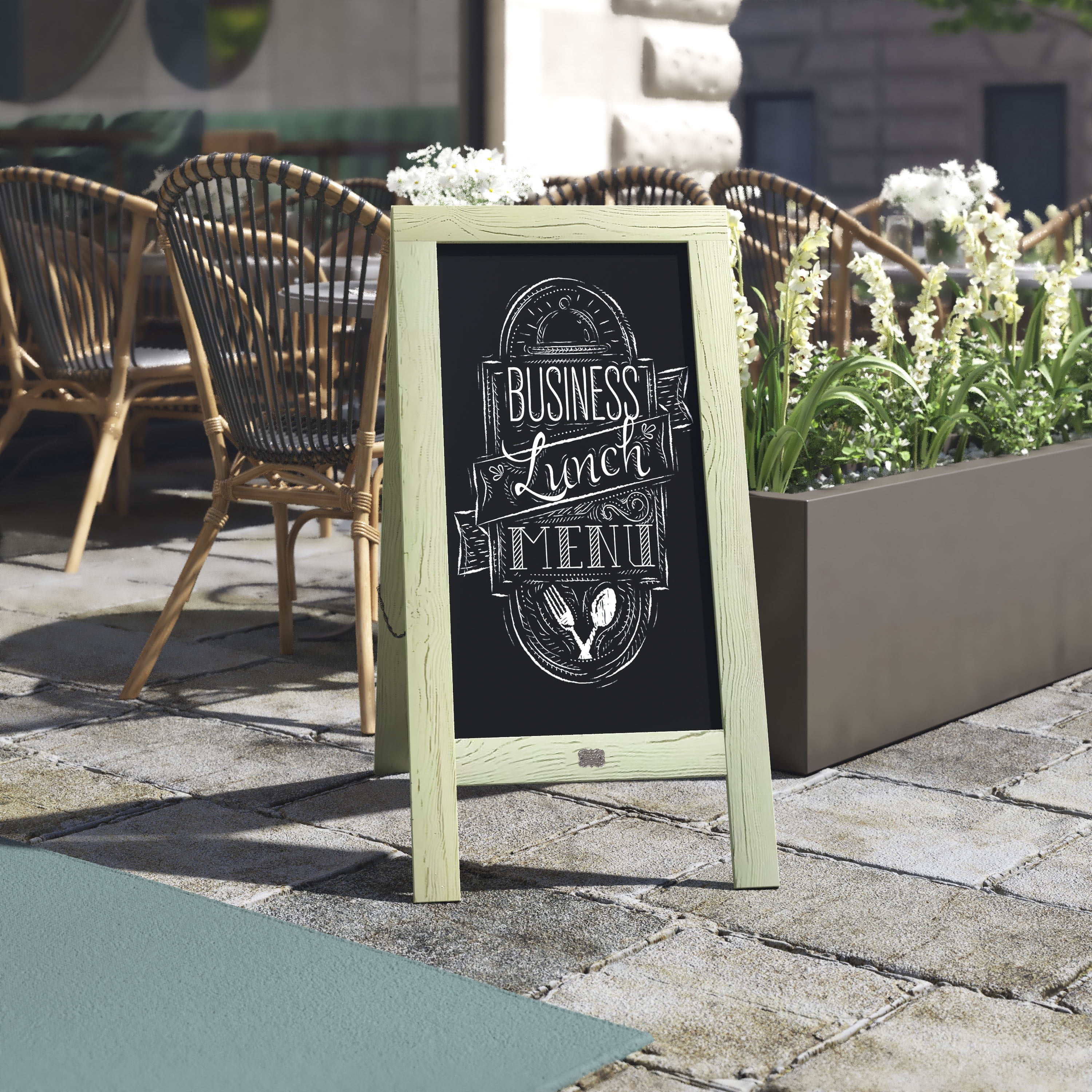 Free Shipping! HBCY Creations Vintage Rustic Green Wooden A-Frame ...