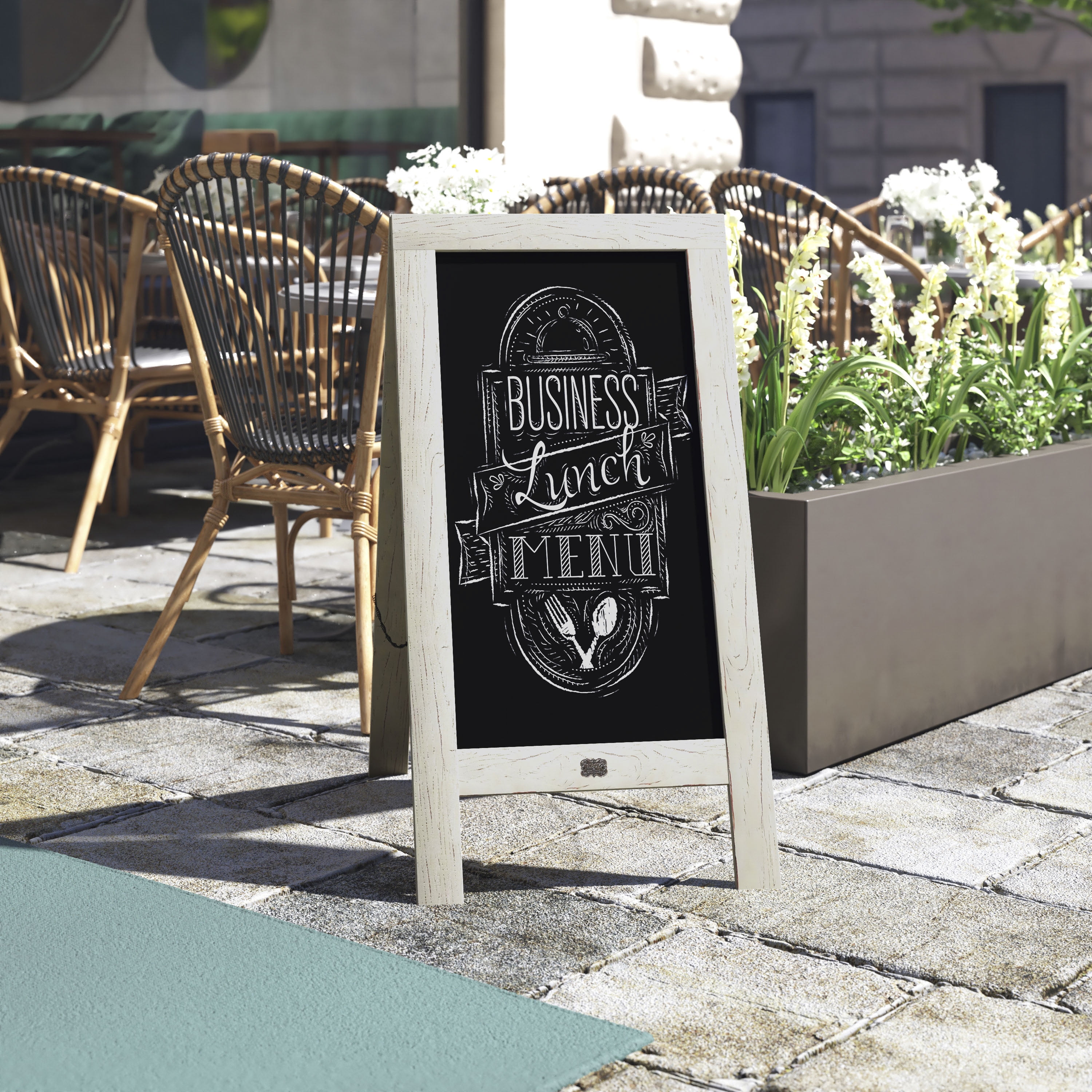 Free Shipping! HBCY Creations Vintage Solid White Wooden A-Frame ...