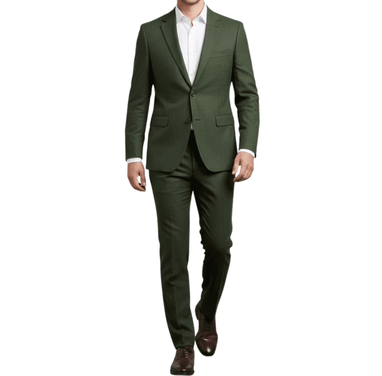 HBDesign Men's 2 Piece Linen Suit Slim Fit Summer Wedding Business ...