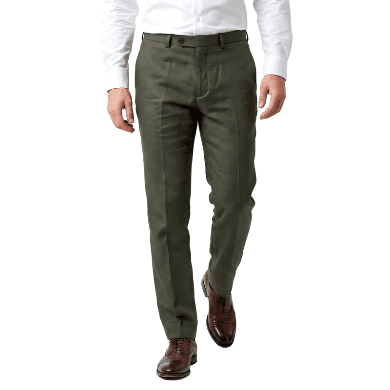 HBDesign Men's Linen Blend Pants, Lightweight Breathable Trousers for ...