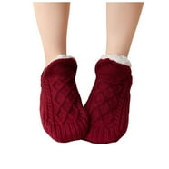 Teehee Women's Premium Thermal Double Layer Crew Socks, 3-Pack, Warm ...