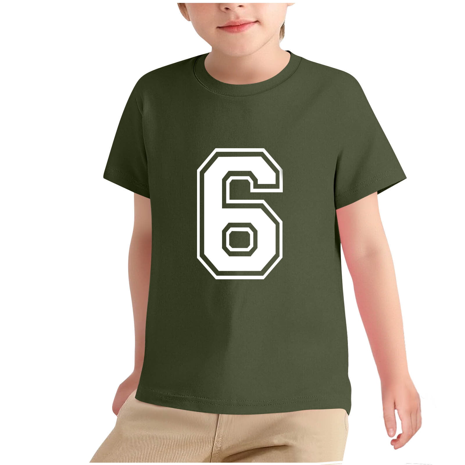 HBGVBA Girl's Short Sleeve T-Shirts,Summer Blouse for Kids,Boys Girls ...