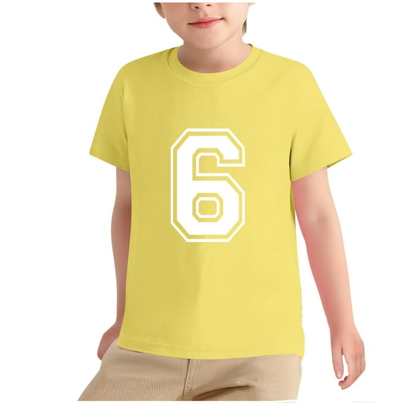 HBGVBA Girl's Short Sleeve T-Shirts,Summer Blouse for Kids,Boys Girls ...
