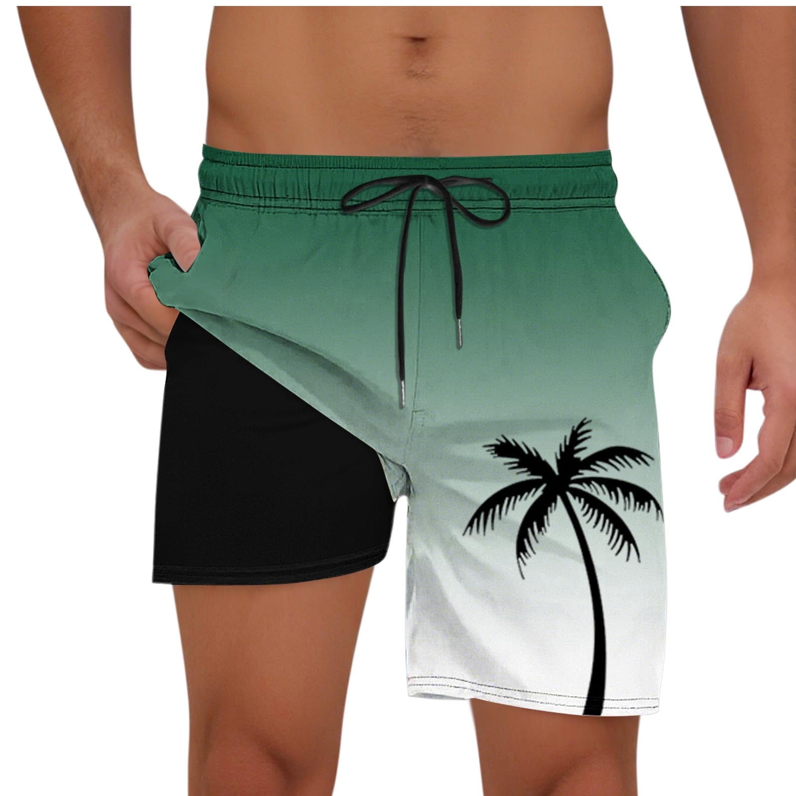 HBGVBA Men's Casual Shorts,Lightweight Bottoms for Men,Men's Hawaiian ...