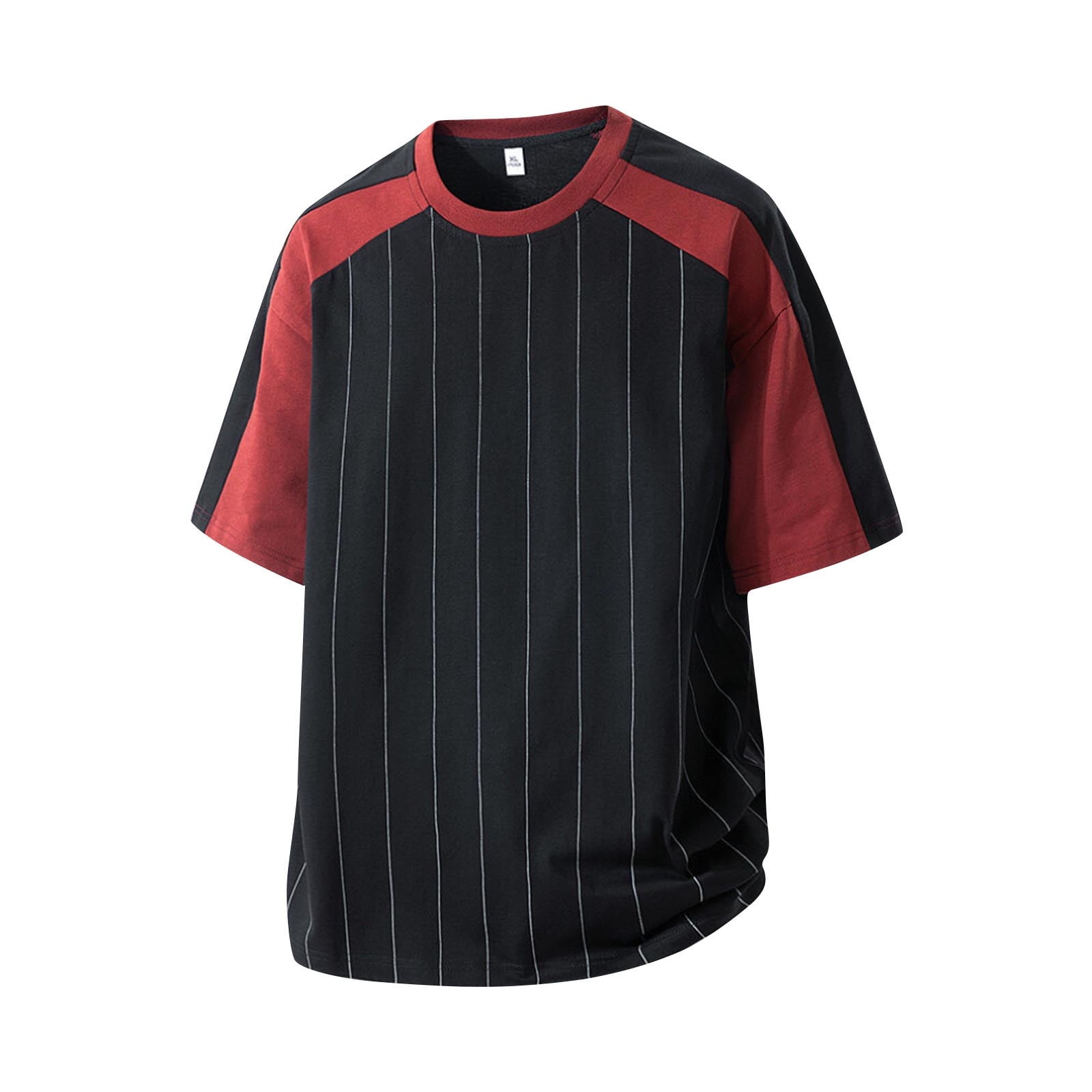 HBGVBA Shirts for Men,Men Short Sleeve Shirt,Men's Striped Print Sports ...