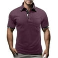 HBGVBA Short Sleeve Blouses for Men,Men's Athleisure Tops,Fashion Solid ...