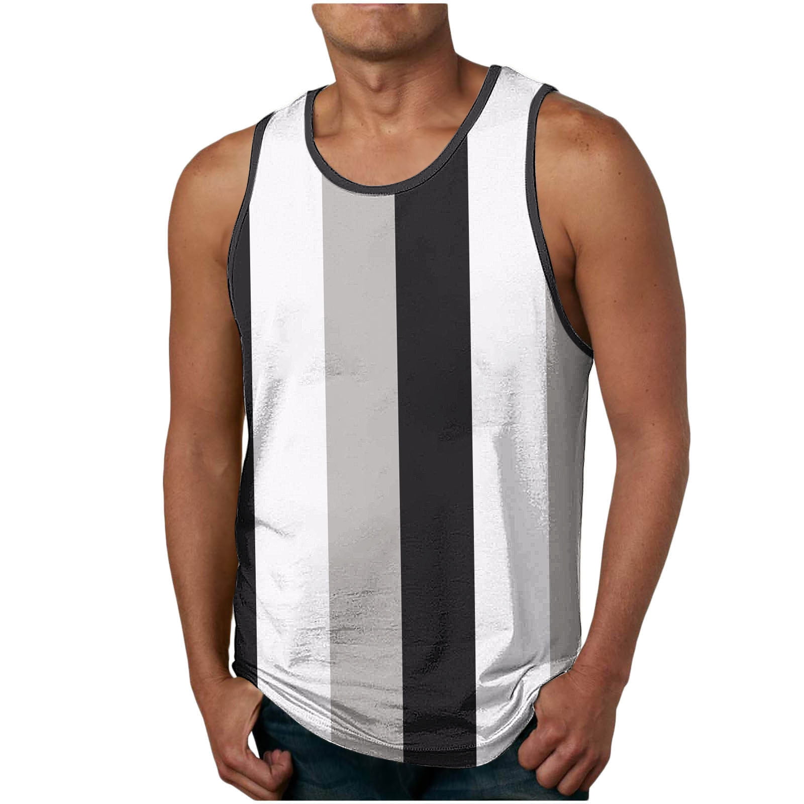 HBGVBA Tank Top for Men,Men's Tank Top Undershit,Men's Casual Fashion ...
