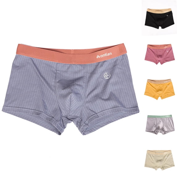 HBGVBA Underwears Boxers Briefs for Men,Solid Color Boxers Briefs Light ...