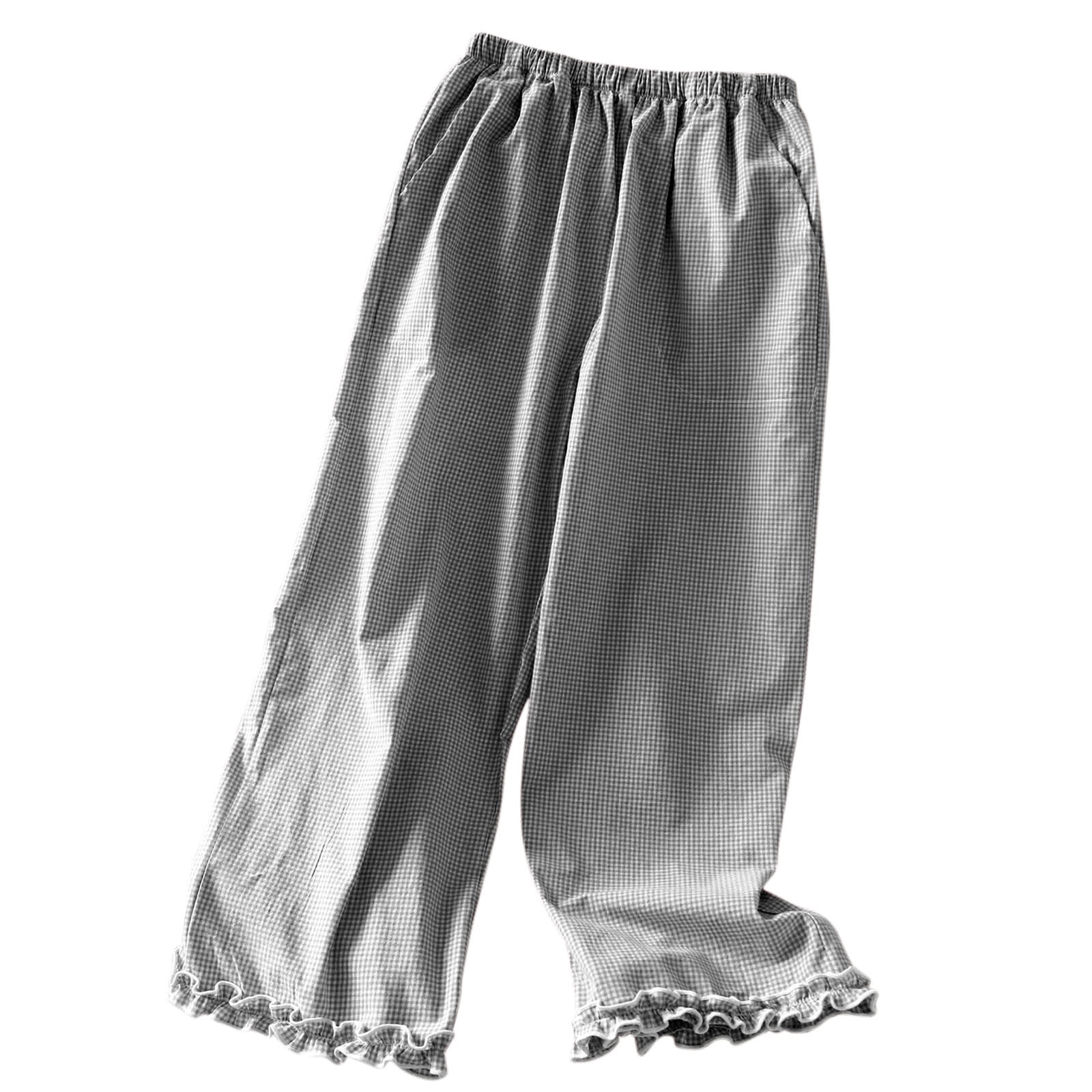 Bovxnpu Women Pajama Pants, Plus Size Pajama Pants Sleep Pants Lounge ...