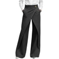 HBGVBA Women Wide Leg Denim Long Pants,High Waist Loose Denim Long ...