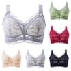HBGVBA 3 Piece Nursing Bras for Maternity Plus Size Mesh Front Closure ...