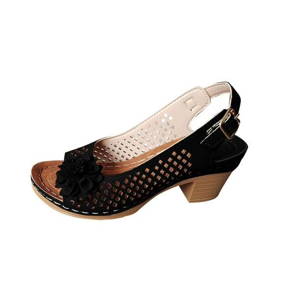 HBGVBA Womens Roman Sandals High Heel Summer Casual Outdoor Stylish ...