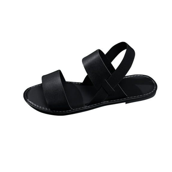 HBGVBA Womens Roman Sandals Low Heel Bohemian Beach Casual Outdoor ...