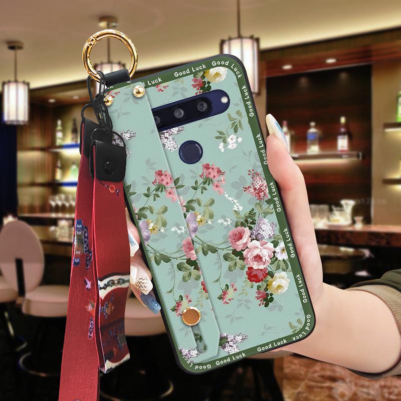 HBH-Phone Case For LG V40, Wristband Lanyard Durable ring old lady ...