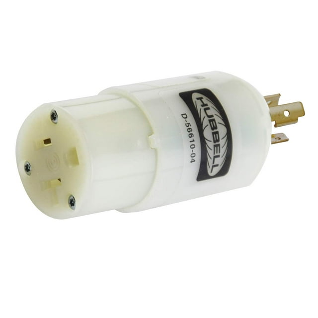 HBL2274 -Lock Convenience Adapter 15 Amp Male End 20 Amp Female End 125 ...