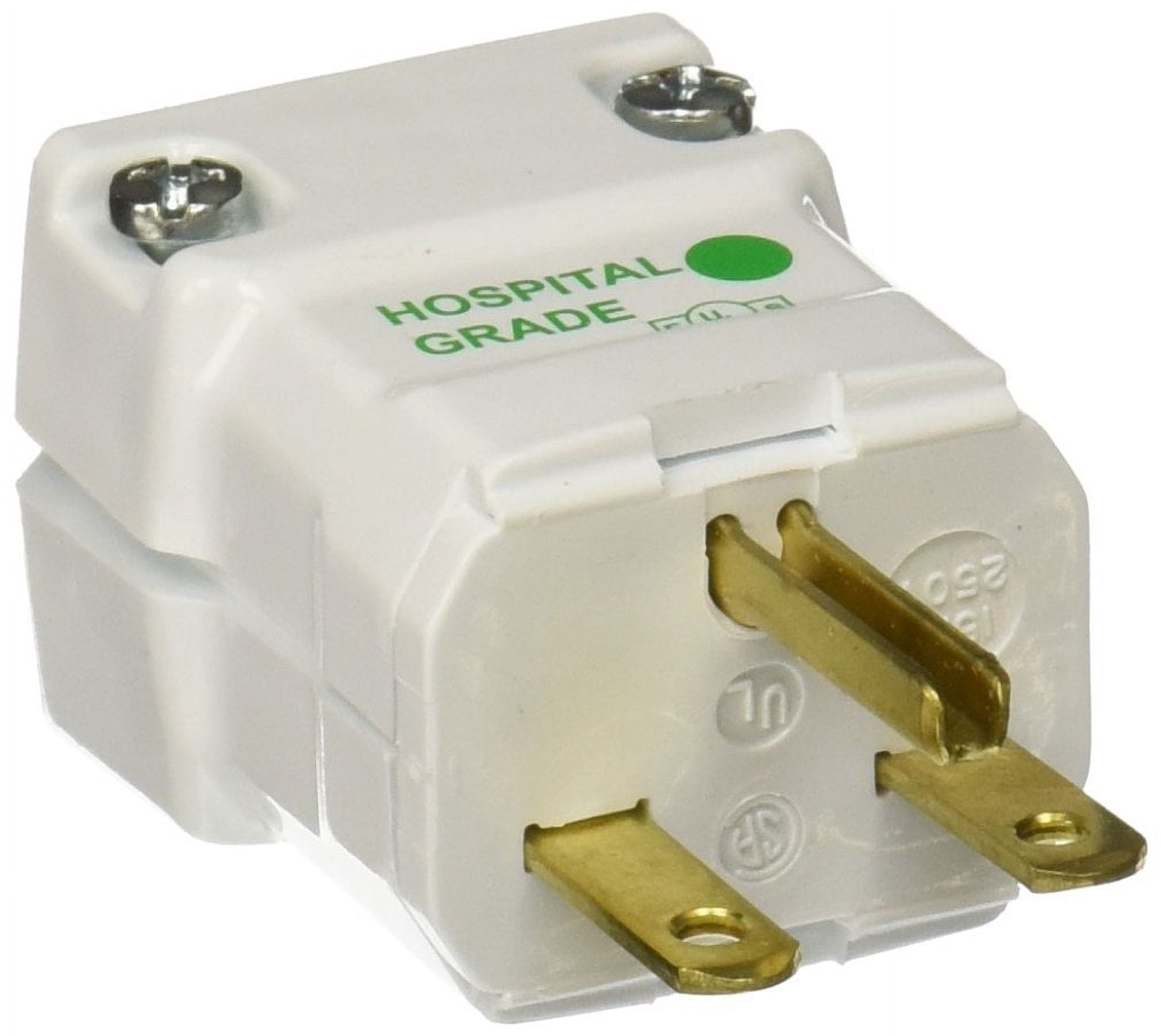 HBL8666V Valise Plug, Hospital Grade, 15 amp, 250V, 6-15P, White ...