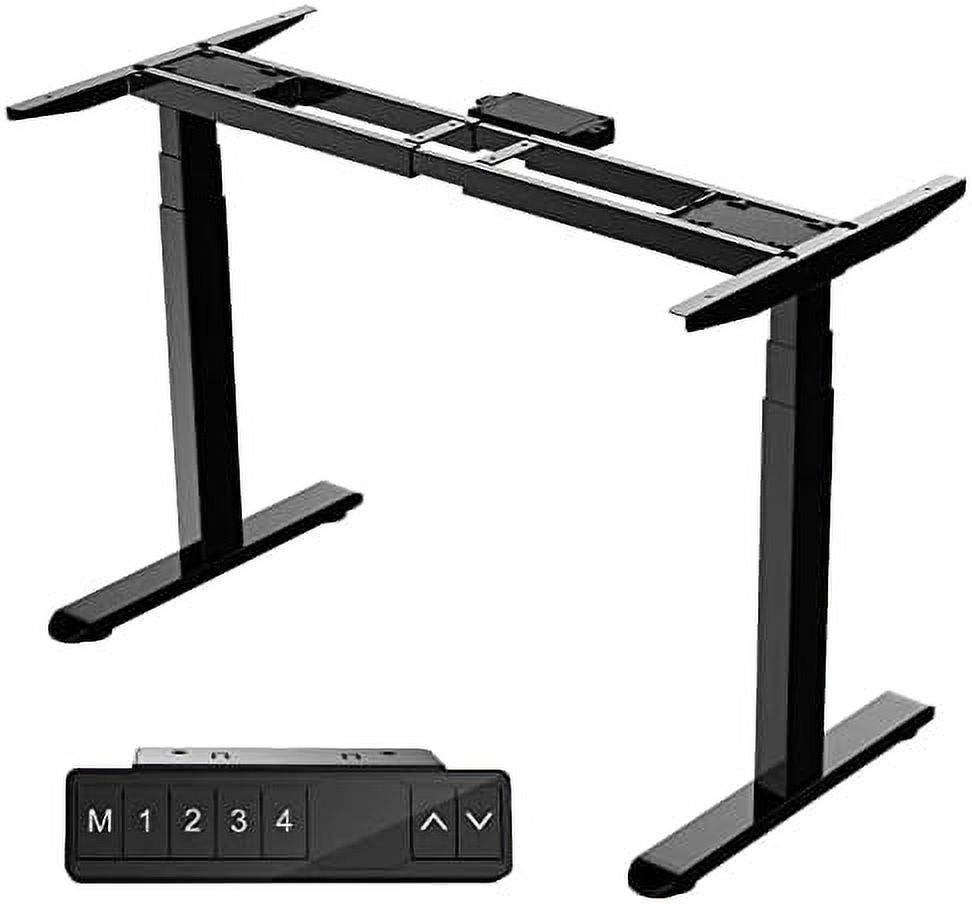 HBLUKDL Heavy Duty Dual Motor Height Adjustable Desk Frame Electric Sit ...