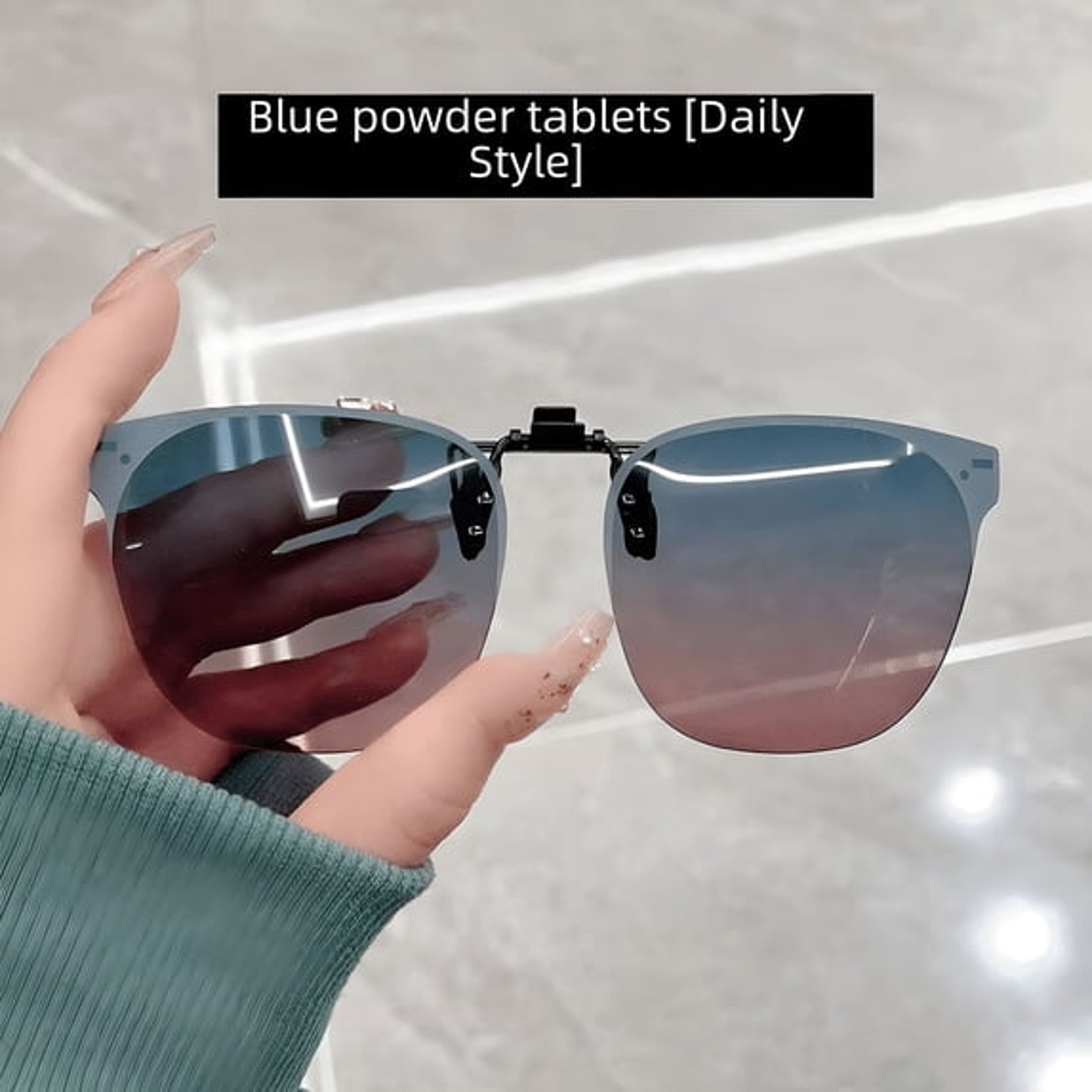 HBMYN Clip on Sunglasses over Prescription Glasses Polarized Anti Glare ...
