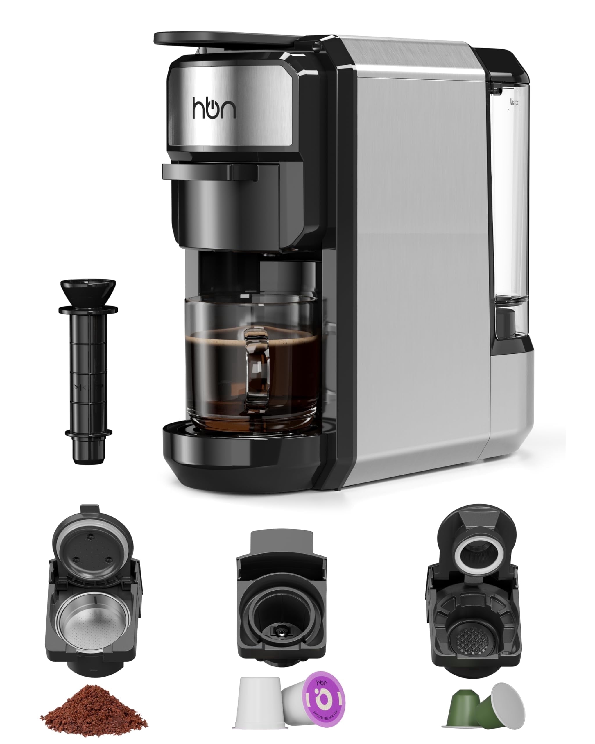 HBN 3-in-1 Coffee Maker, Multi Coffee Maker Single Serve for Nespresso ...