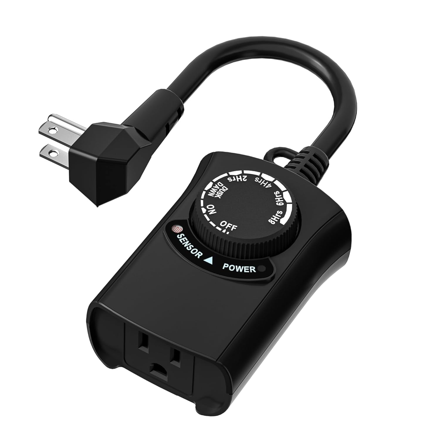 HBN Outdoor Light Timer Waterproof, Weatherproof Photocell Dusk to Dawn ...