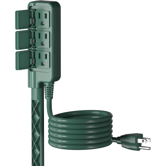 HBN Outdoor Power Stake Waterproof with 6FT Extension Cord, 3 Outlets ...