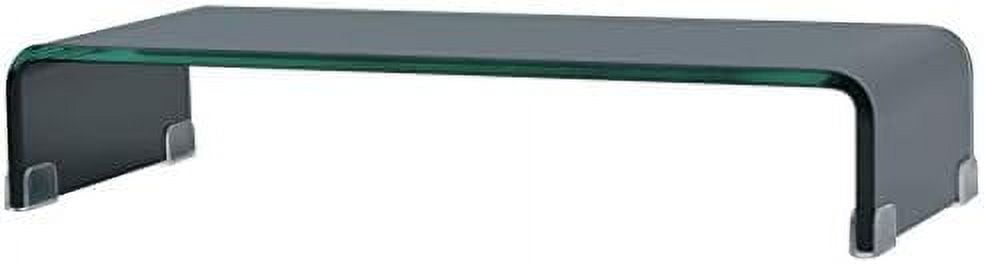 HBROLJF Monitor Stand Monitor Riser TV Stand Glass Clear Desktop Stand ...
