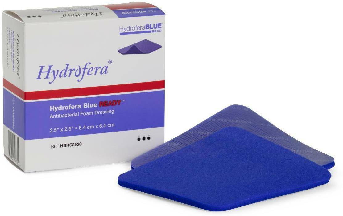 HBRS2520 Hydrofera Blue Ready Dressing, 2.5X2.5, 10 Box Pack - Walmart.com