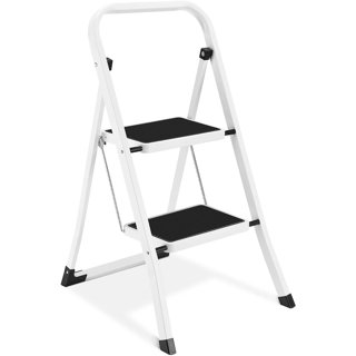 Cramer Kik-step Steel Step Stool, 2-step, 350 Lb Capacity, 16" Dia. X ...