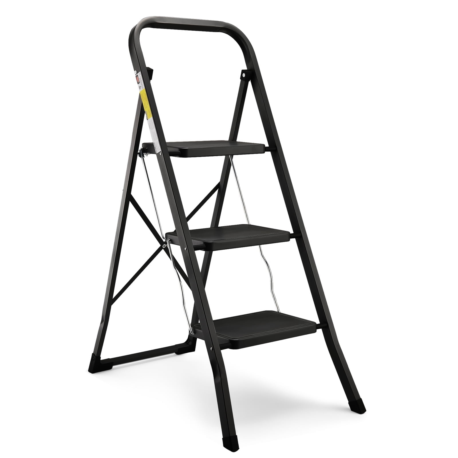 HBTower 3 Step Ladder, Folding Step Stool with Anti-Slip Pedal, Ladders ...