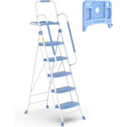 Stepladders with Handrails or Ladder Tool Caddy - 4-Step Ladder ...