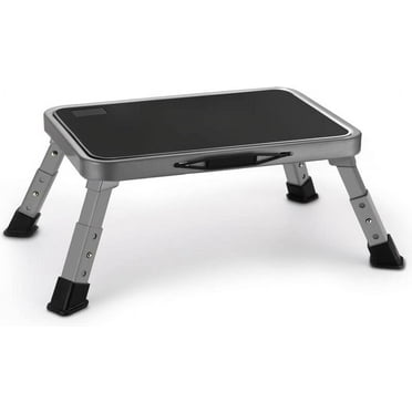 Mainstays 12" Grey Folding Step Stool - Walmart.com