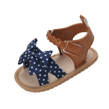 Ahannie Infant Boys Girls Genuine Leather Sandals with Arch Support,Unisex Baby Closed Toe ...