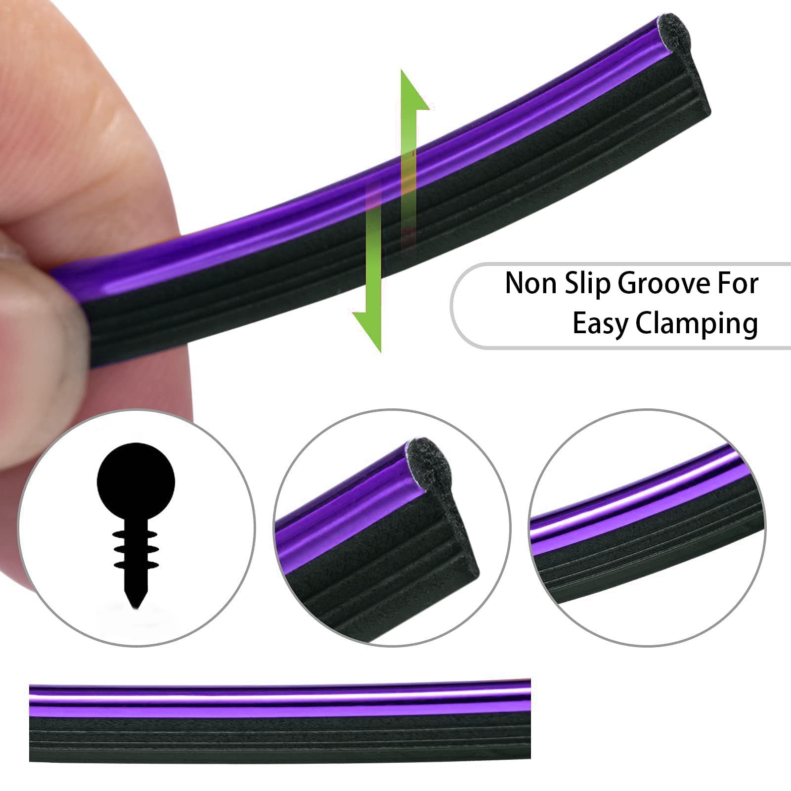 HBYJLZYG Car Accessories Car Interior Decorative Strip Door Center ...