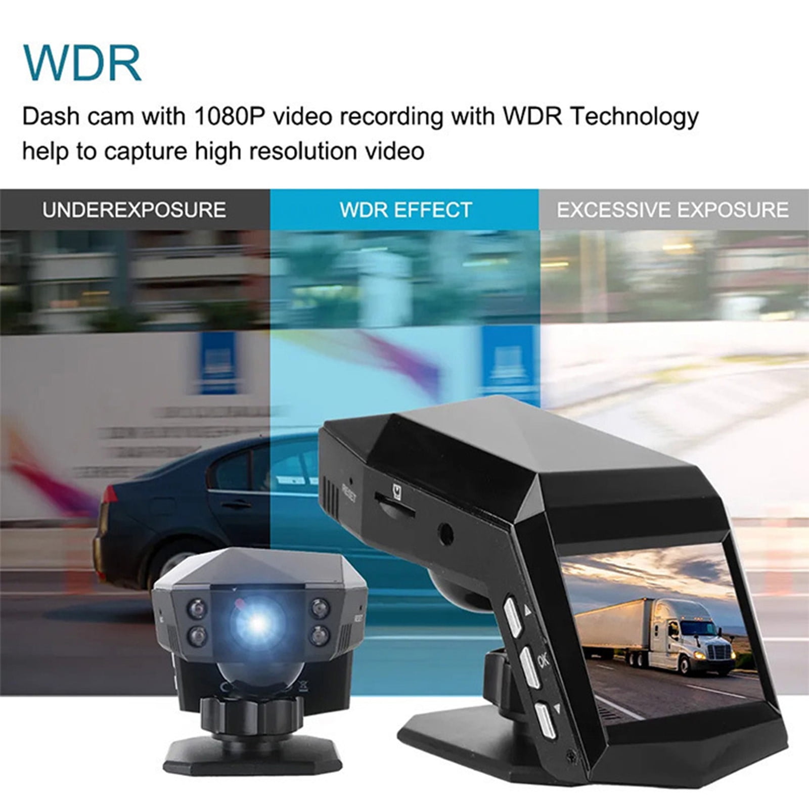 HBYJLZYG Car Accessories Center Console Driving Recorder, True 1080P Hd ...