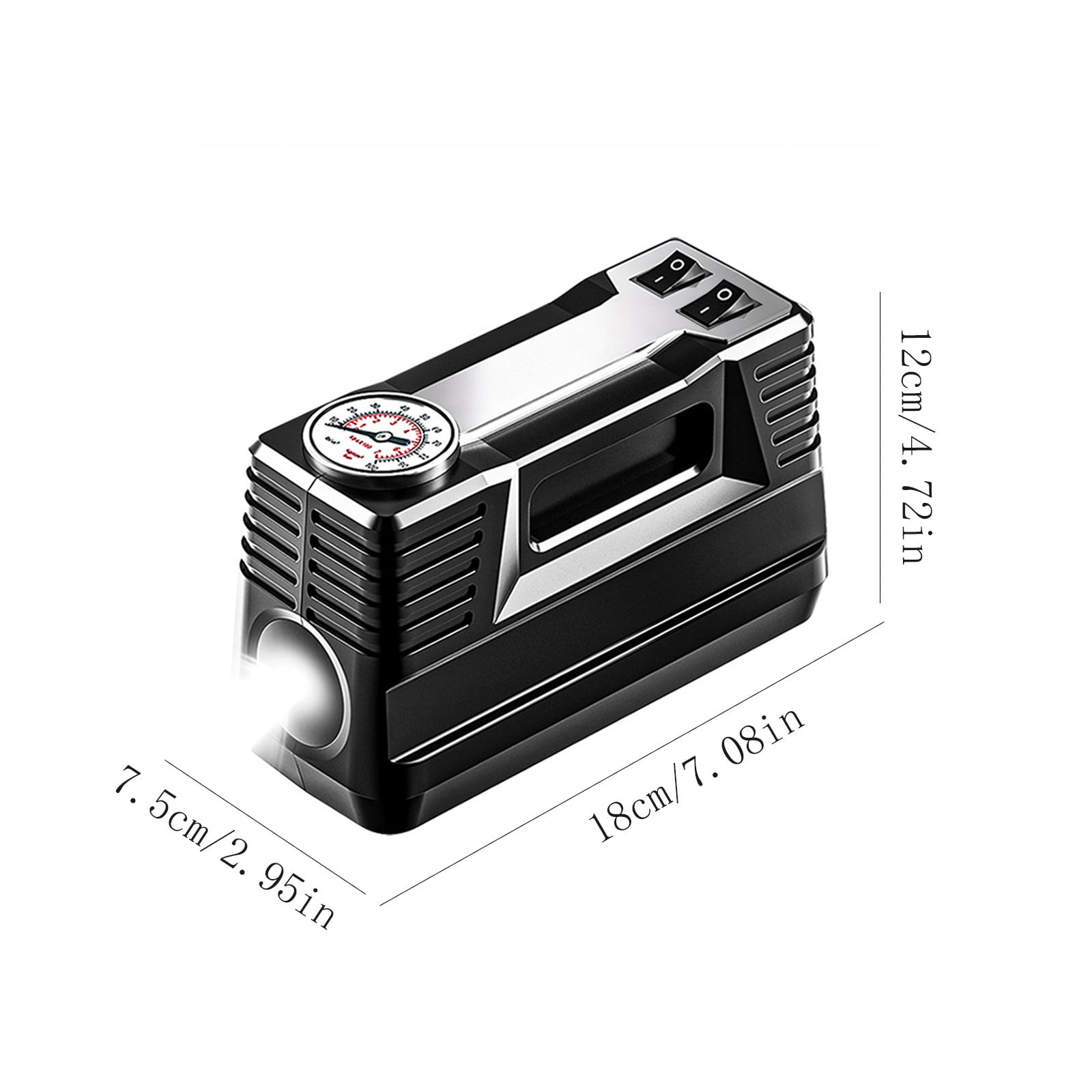 HBYJLZYG Car Accessories Double Cylinder Automobile Pump Portable High ...