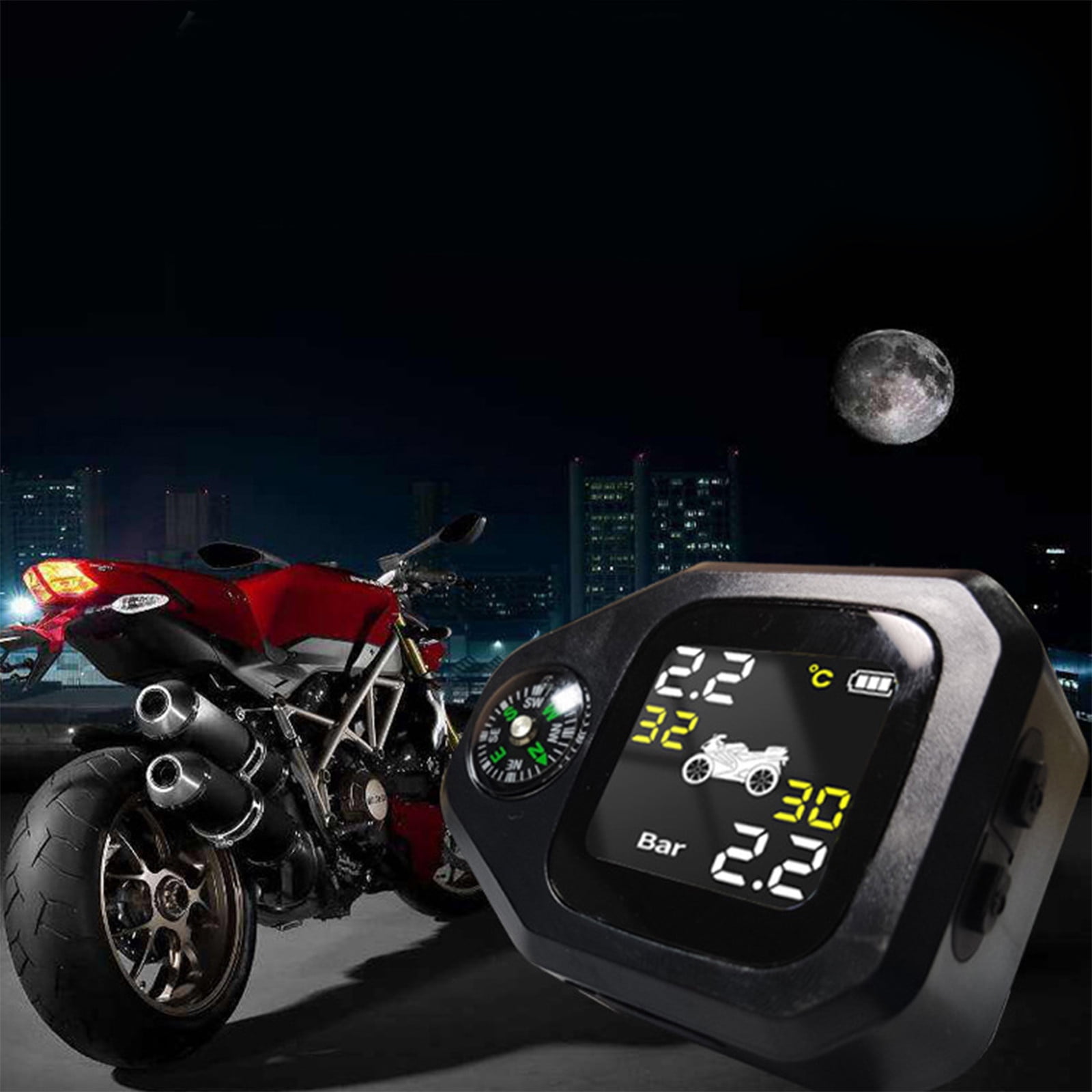 HBYJLZYG Car Accessories Motorcycle Tire Pressure Monitoring System ...