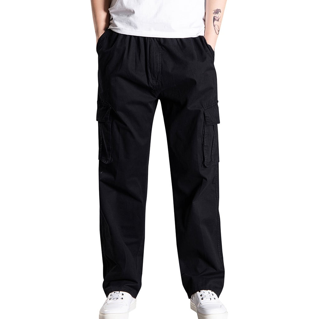 HBYJLZYG Cargo Pants For Men, Multi Pocket Y2K Pants Baggy Men Outdoors ...